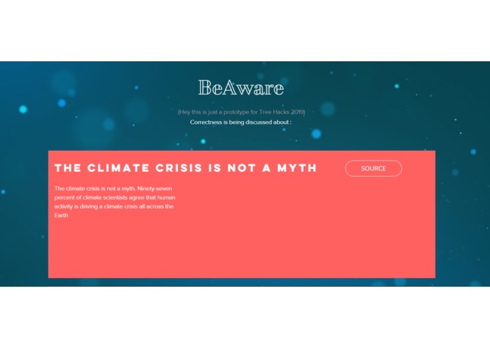 BeAware - Chrome Extension | Devpost