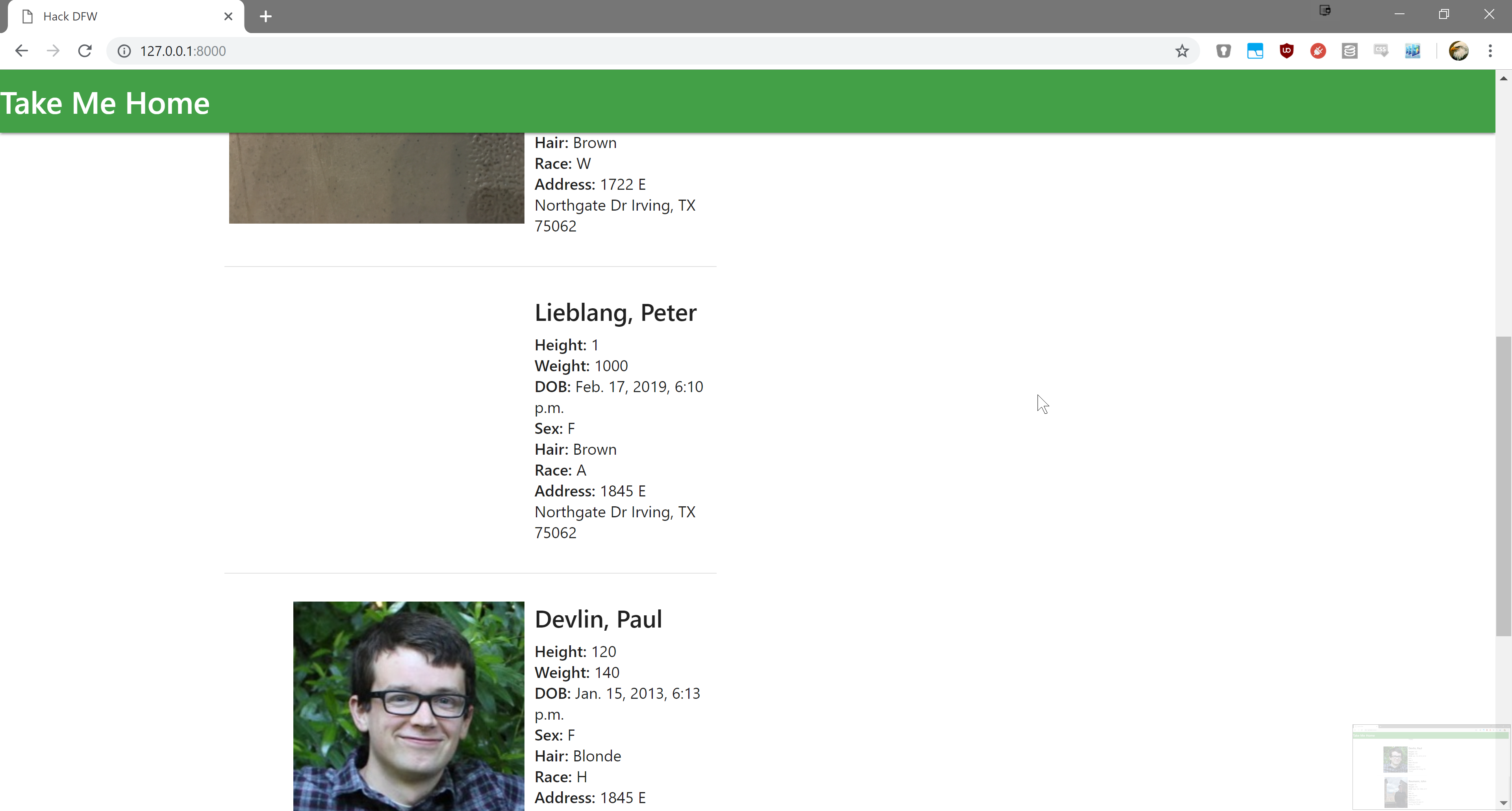 Take Me Home | Devpost