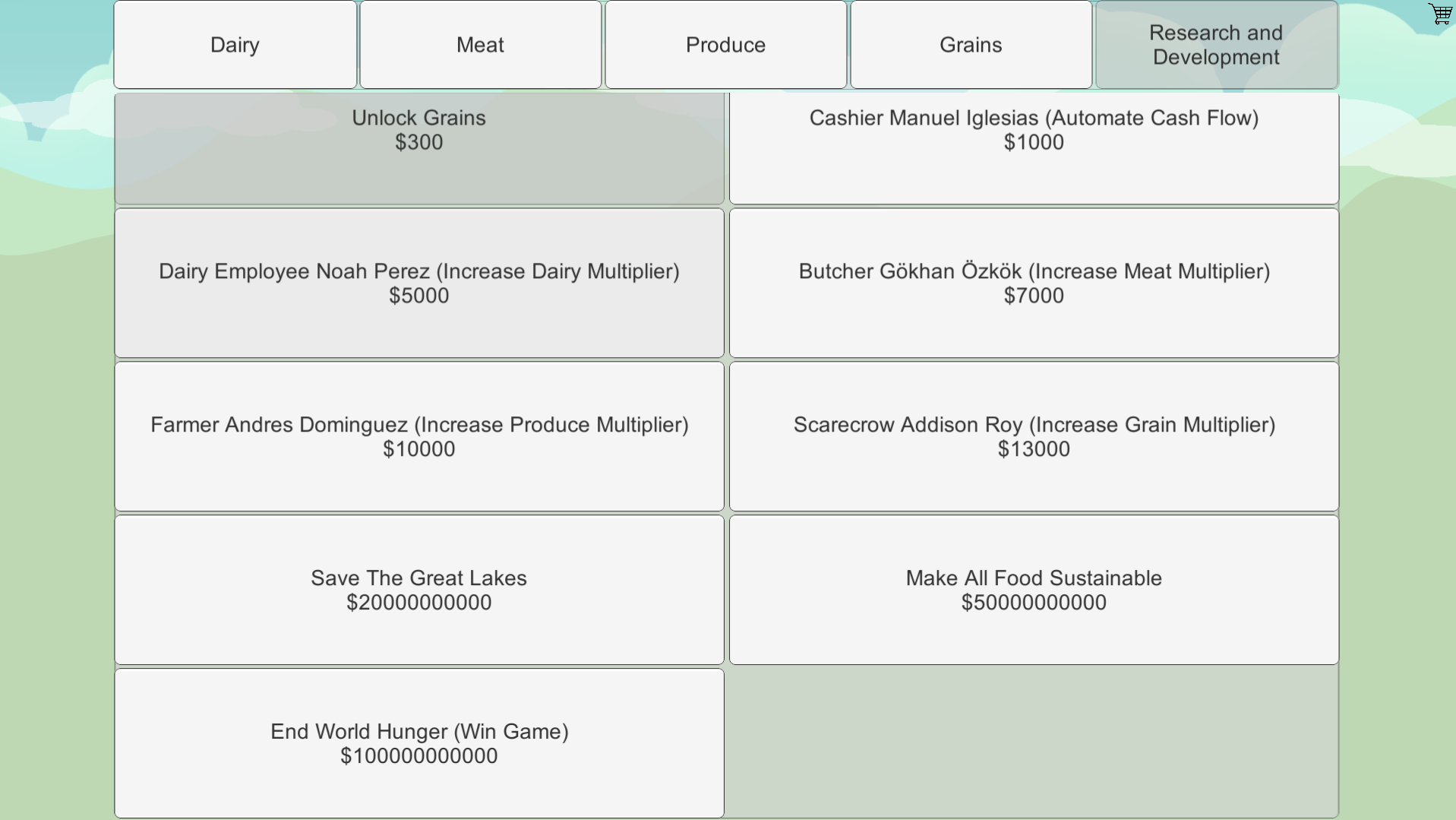 Idle Wegmans Simulator | Devpost