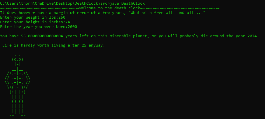 Death Clock | Devpost