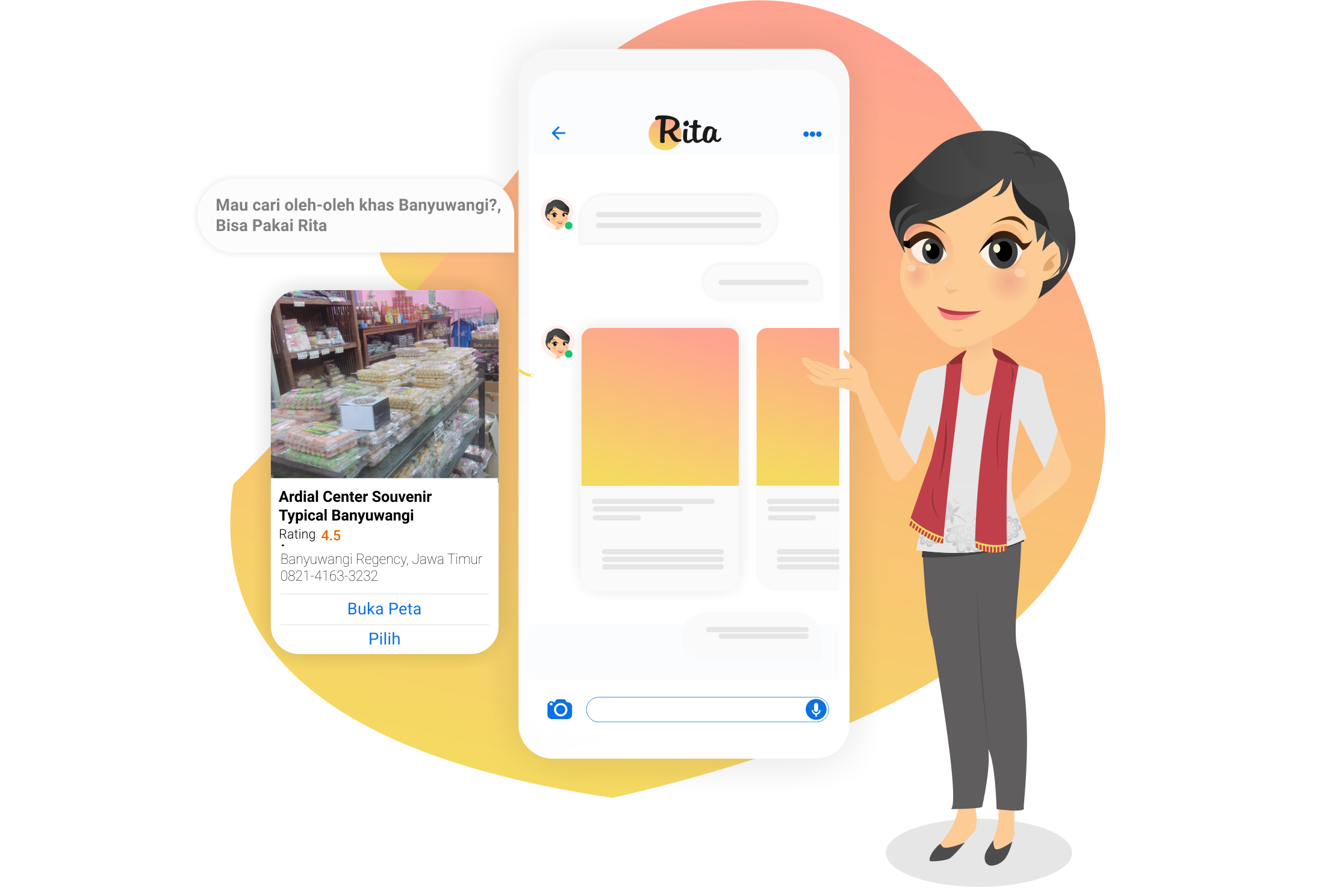 RITA - Virtual Assistant Chatbot Wisatawan Banyuwangi | Devpost