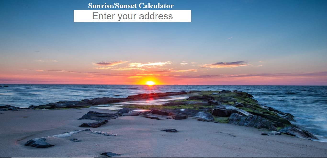 Sun Calculator | Devpost