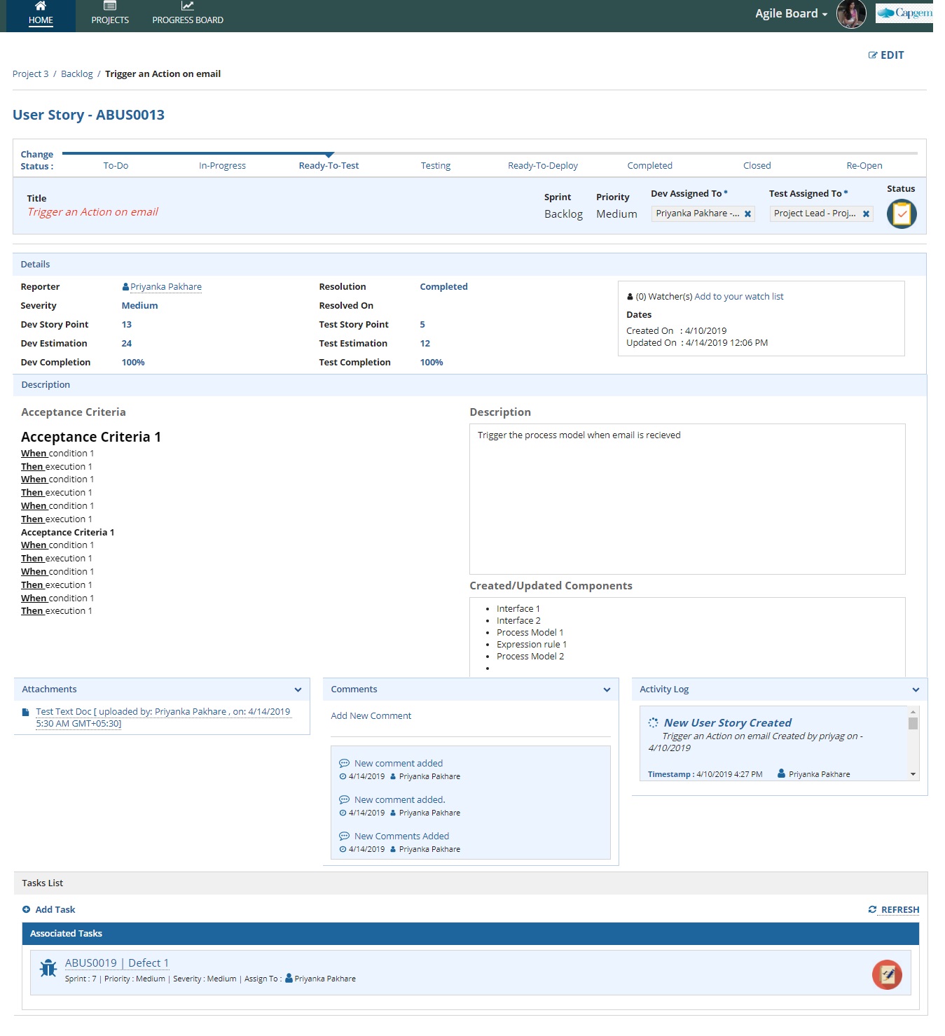 Agile Board | Devpost