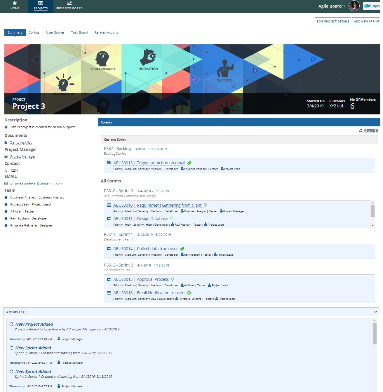 Agile Board | Devpost