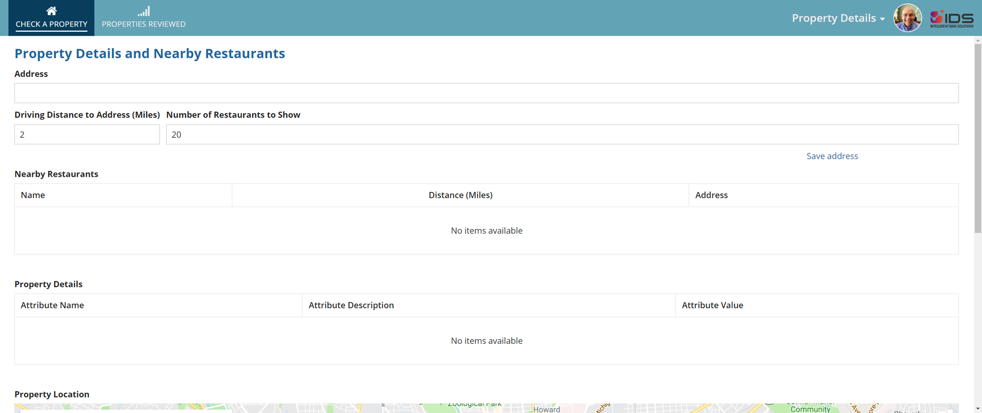IDS - Data Enrichment Platform - Property Details | Devpost