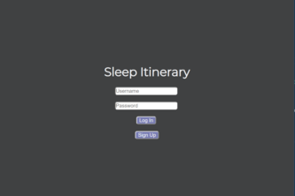Sleep Itinerary | Devpost