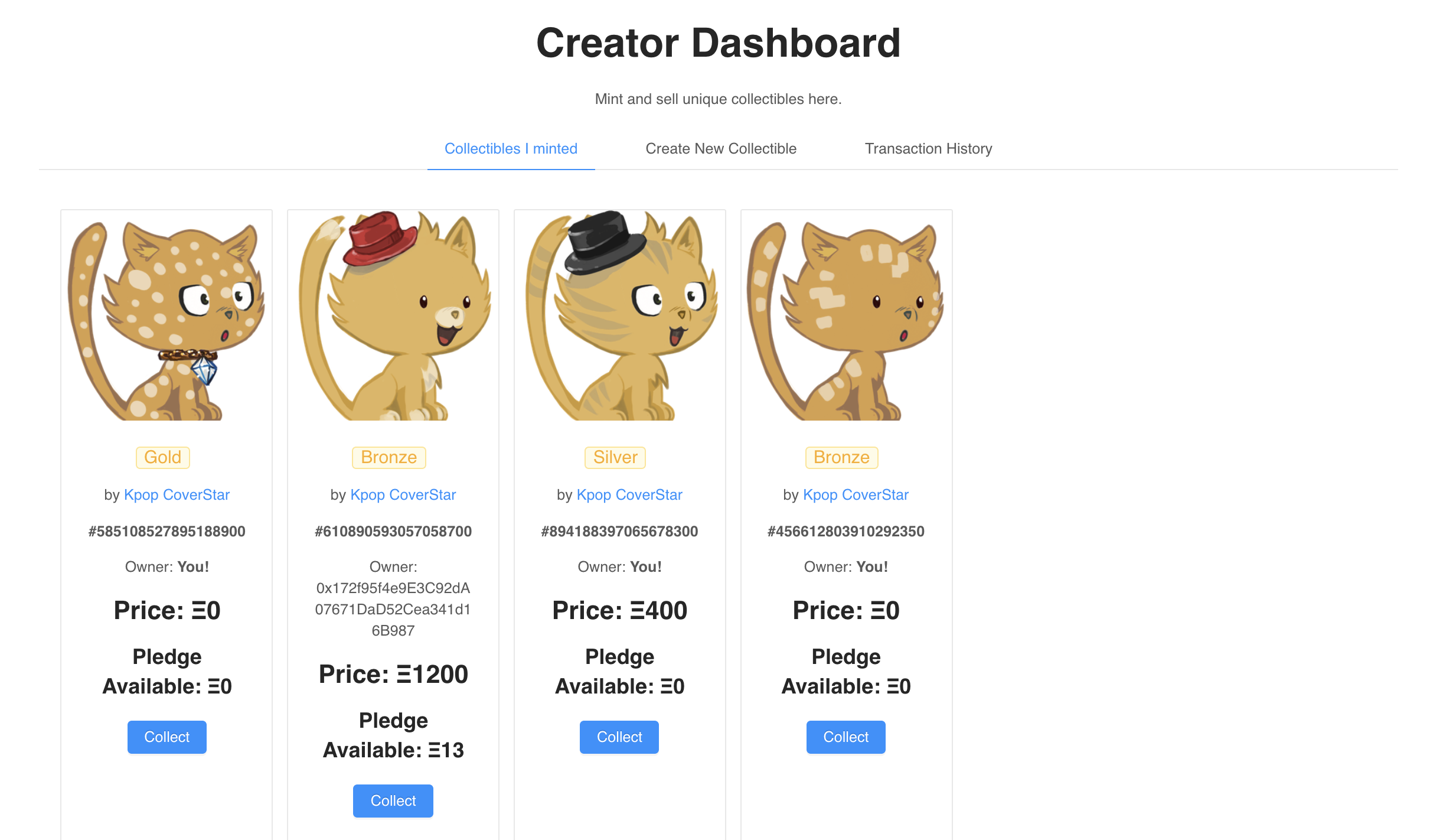 Patronage Collectibles | Devpost