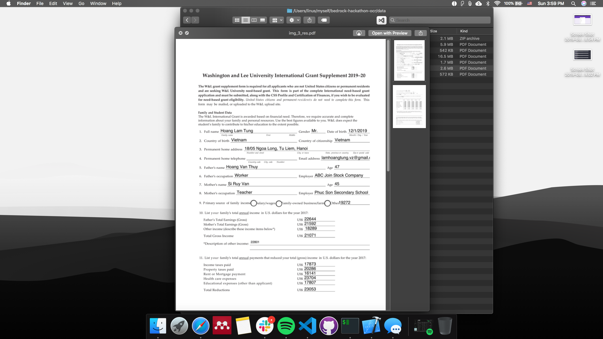 Crappy OCR Auto-Fill | Devpost