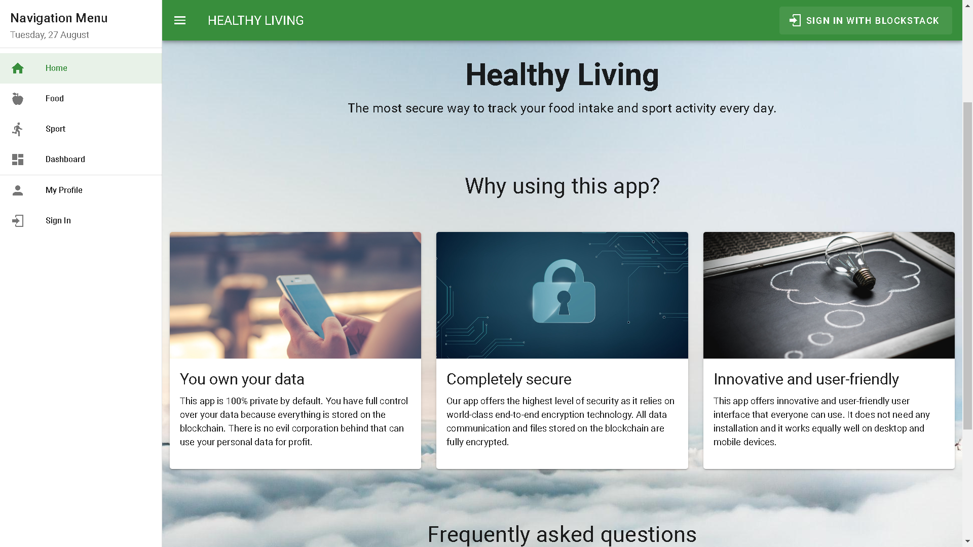 Healthy Living | Devpost