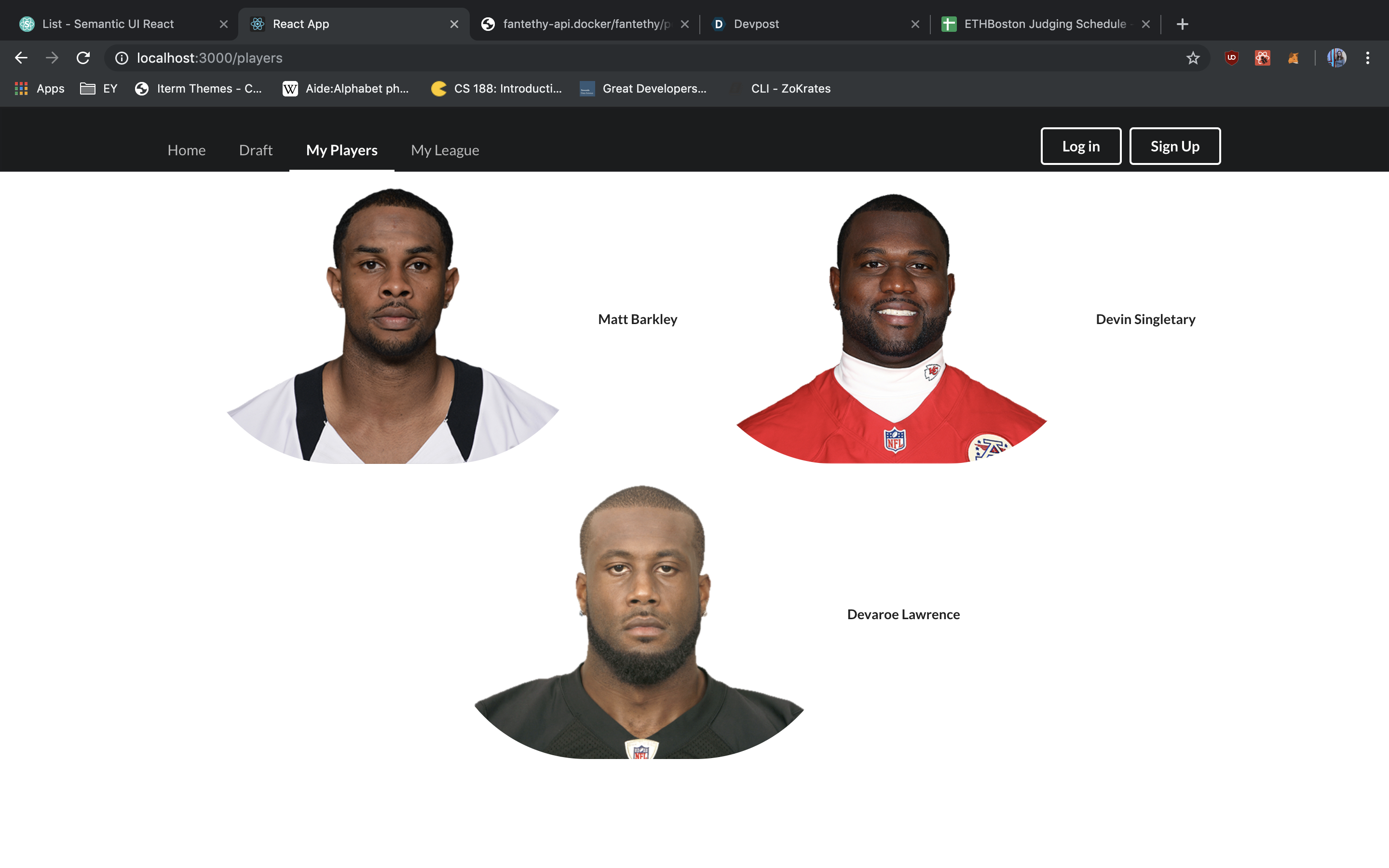 Fantethy Football | Devpost