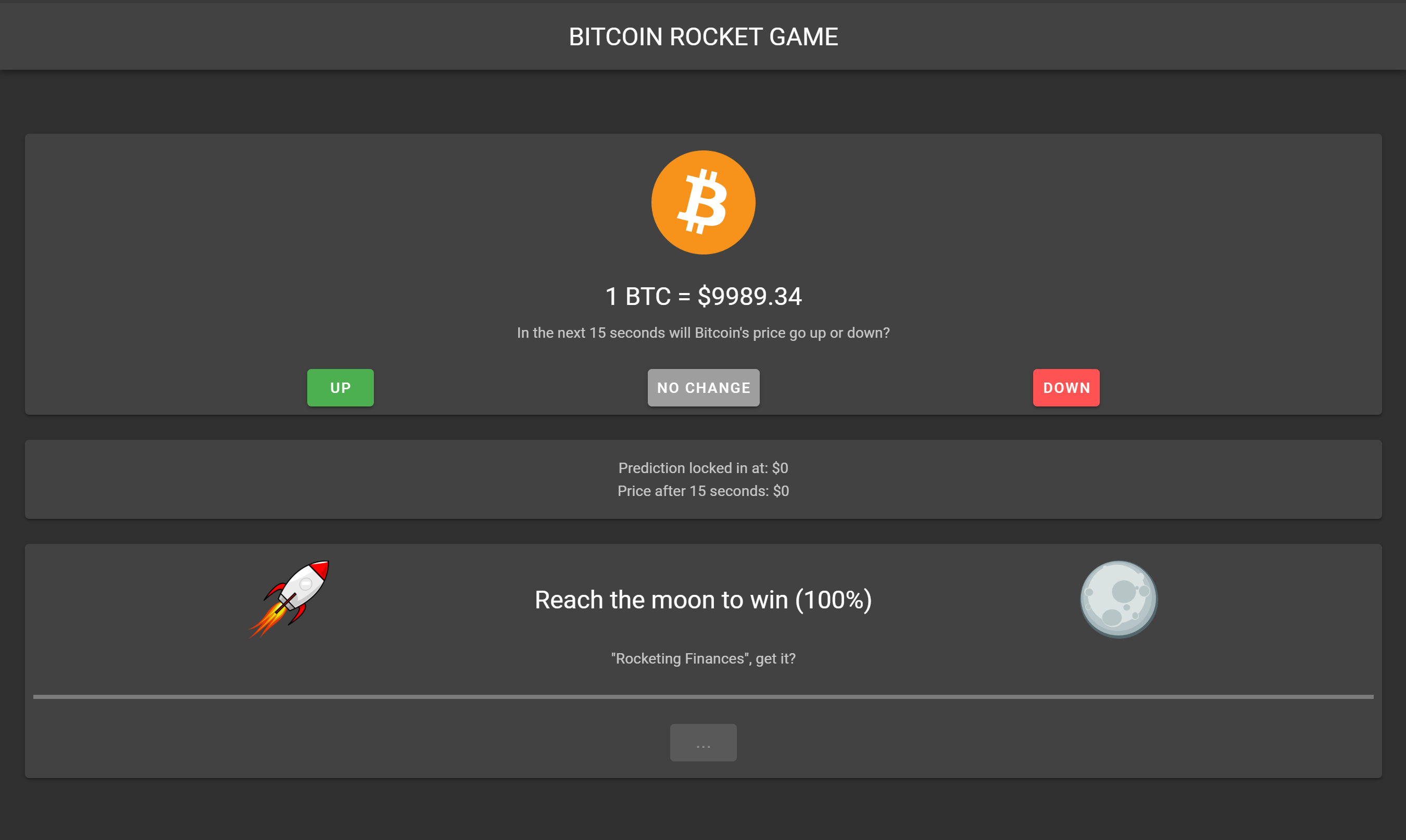 Bitcoin Rocket | Devpost