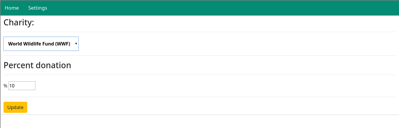 clarity the one-click charity | Devpost