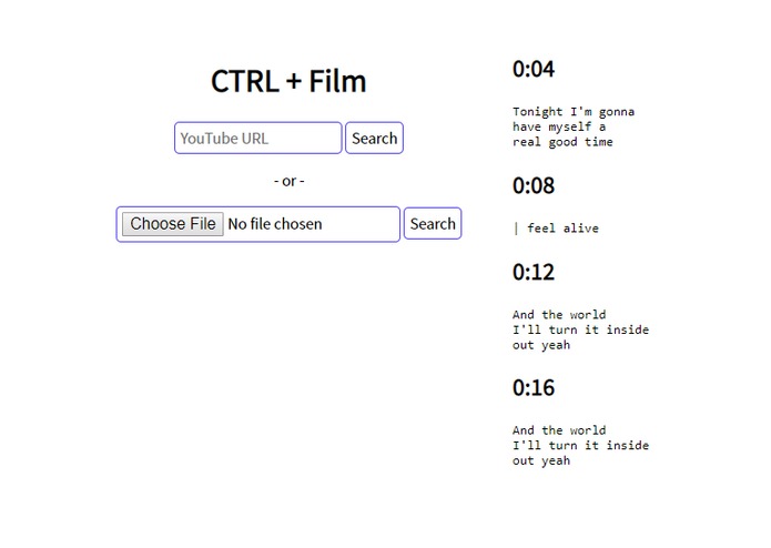 Ctrl+Film | Devpost