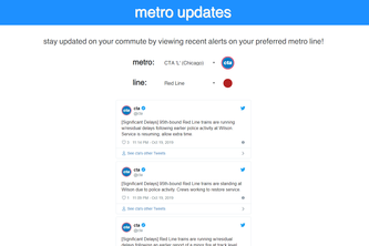 Metro Updates Devpost