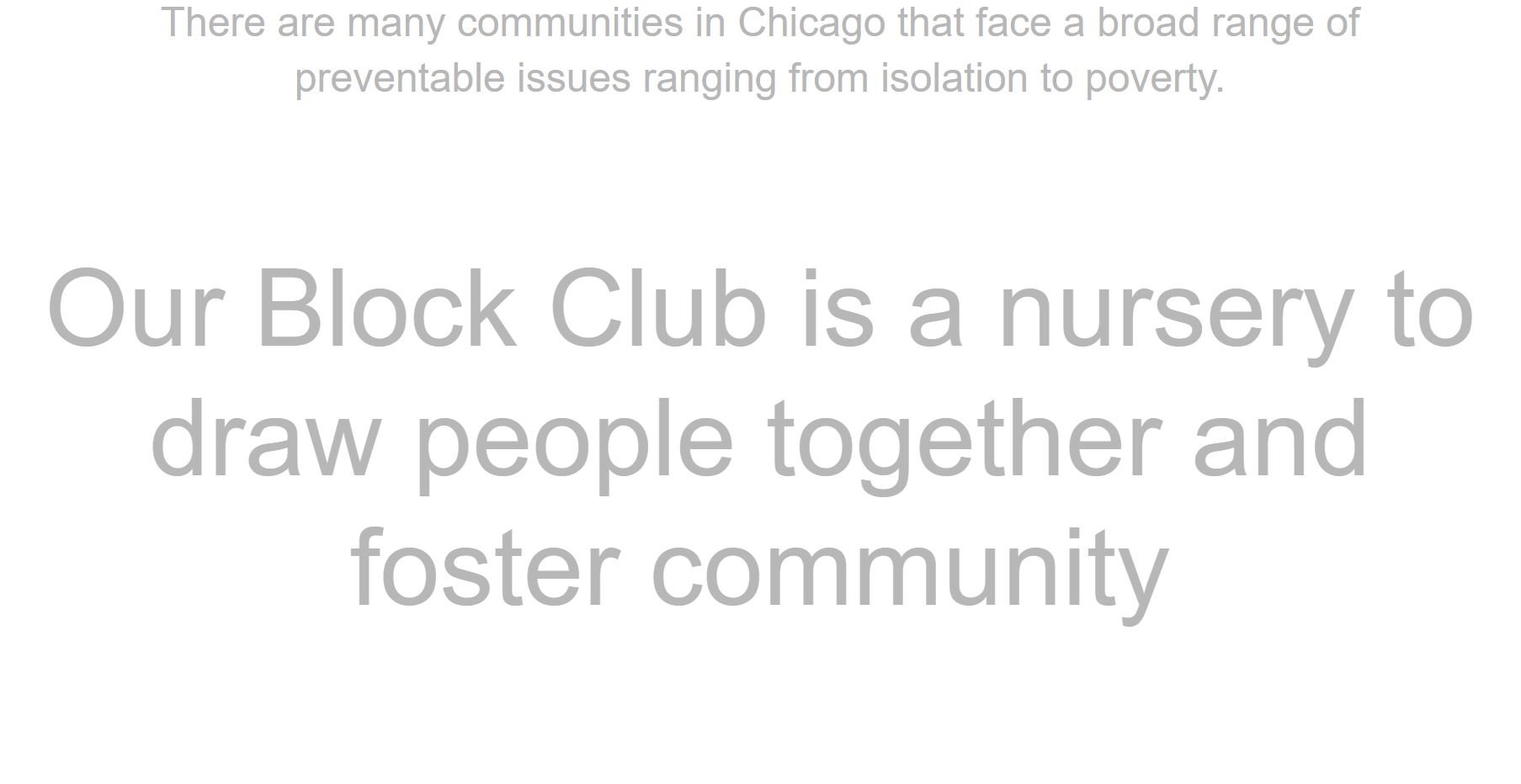 Our Block Club | Devpost