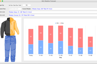 Mini Weather Forecast (light-weight-clothes-matching) | Devpost