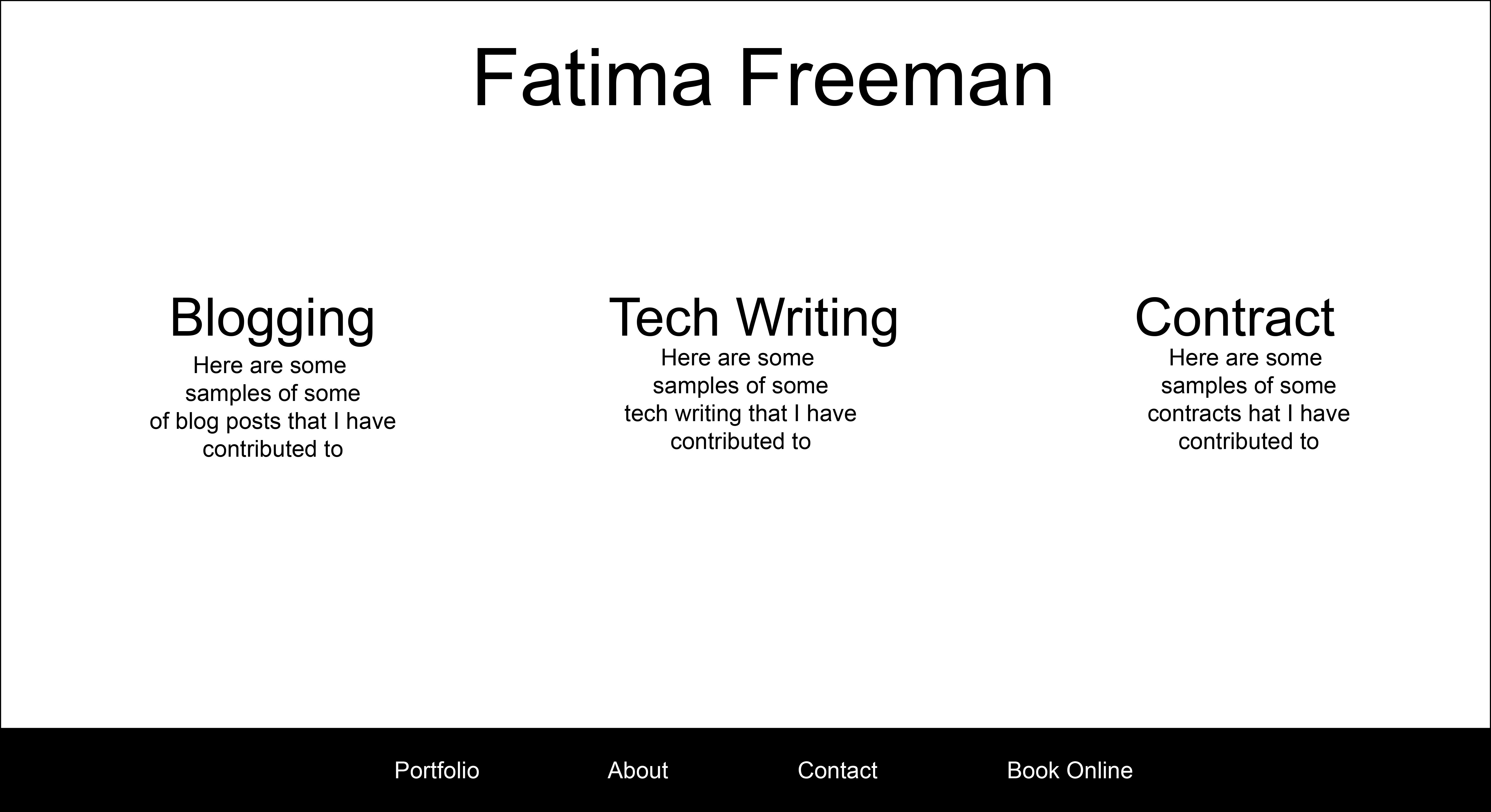 Fatima Freeman-Redesigned Digital Portfolio | Devpost