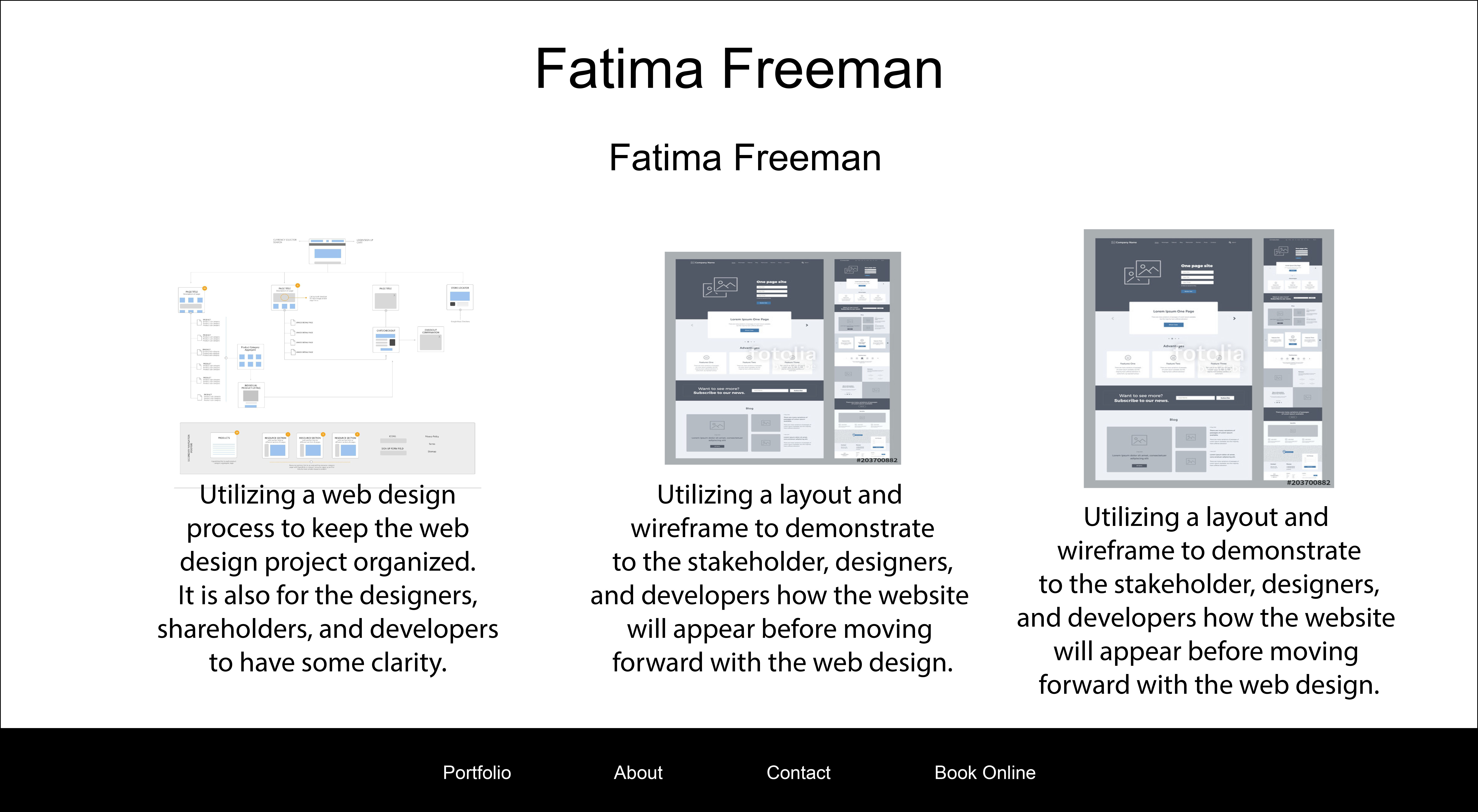 Fatima Freeman-Redesigned Digital Portfolio | Devpost
