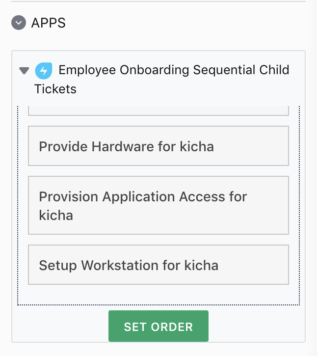 Employee Onboarding Sequential Child Tickets | Devpost