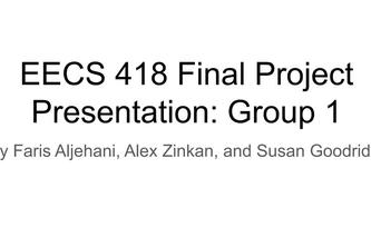 EECS 418 Final Project - Team 1 | Devpost