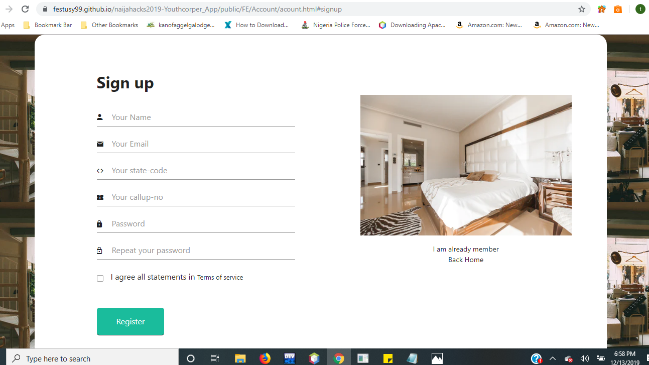 Youth Corper's (Connect and Accommodation) | Devpost