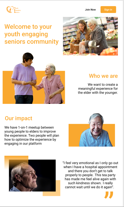 Youth Engaging Seniors | Devpost