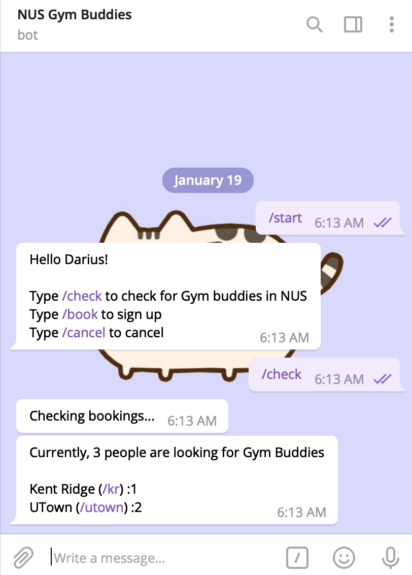 NUS Gym Buddies | Devpost