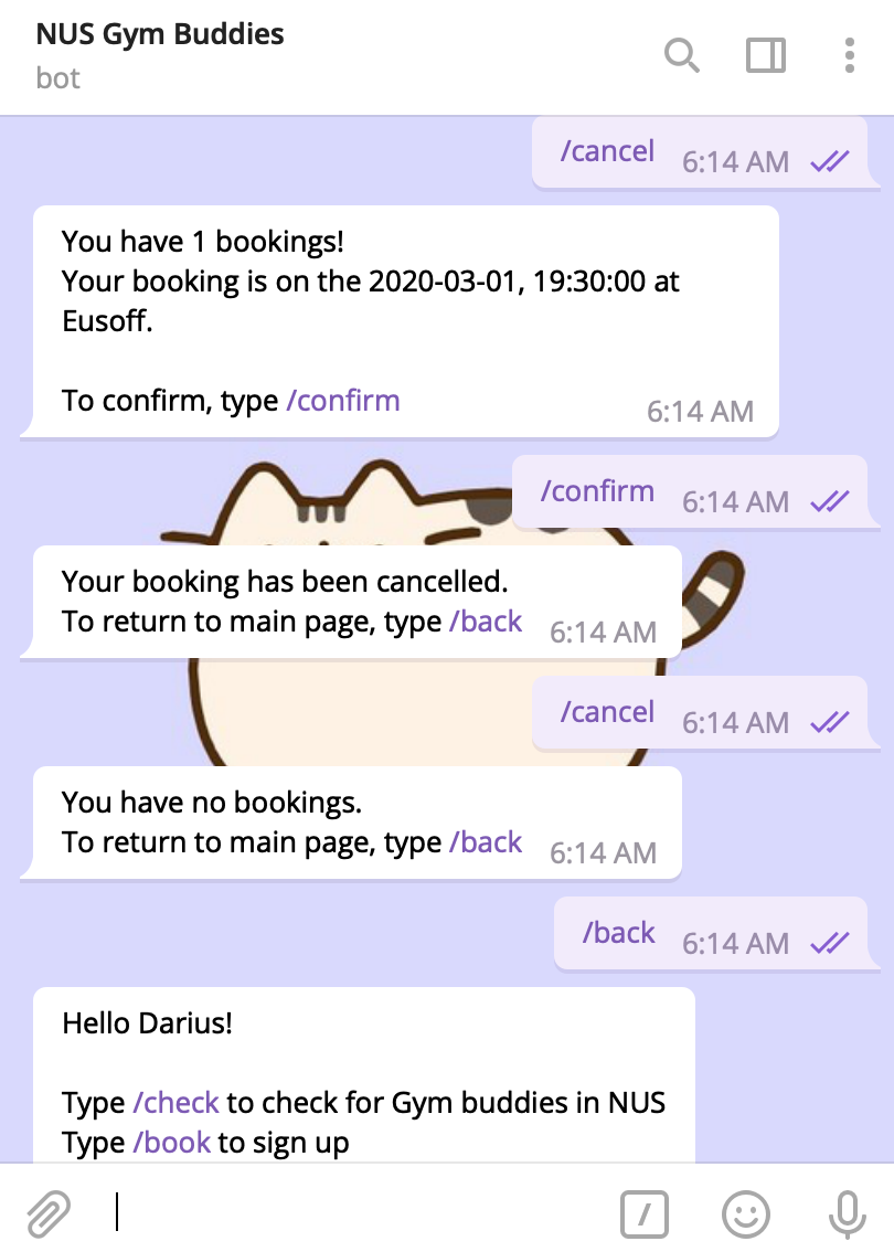 NUS Gym Buddies | Devpost