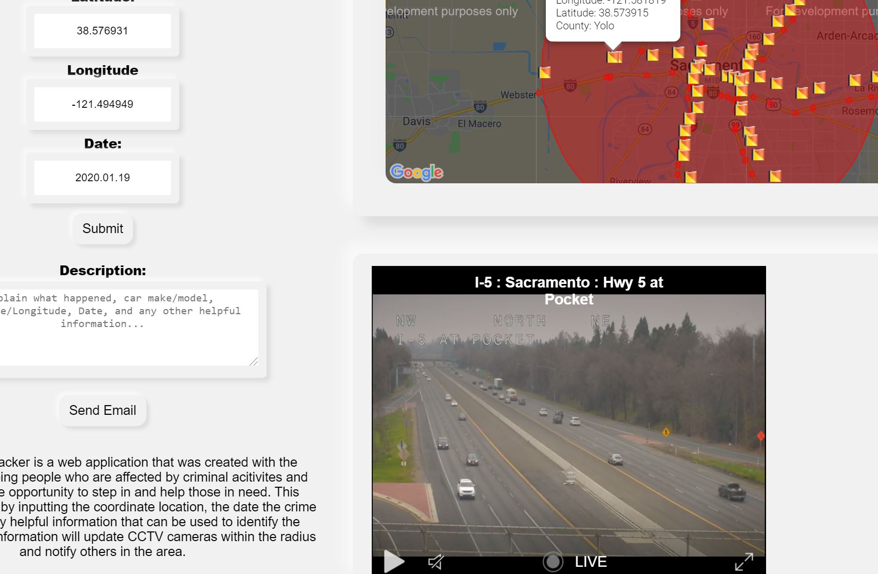 Good Samaritan: CCTV Crime Tracker | Devpost