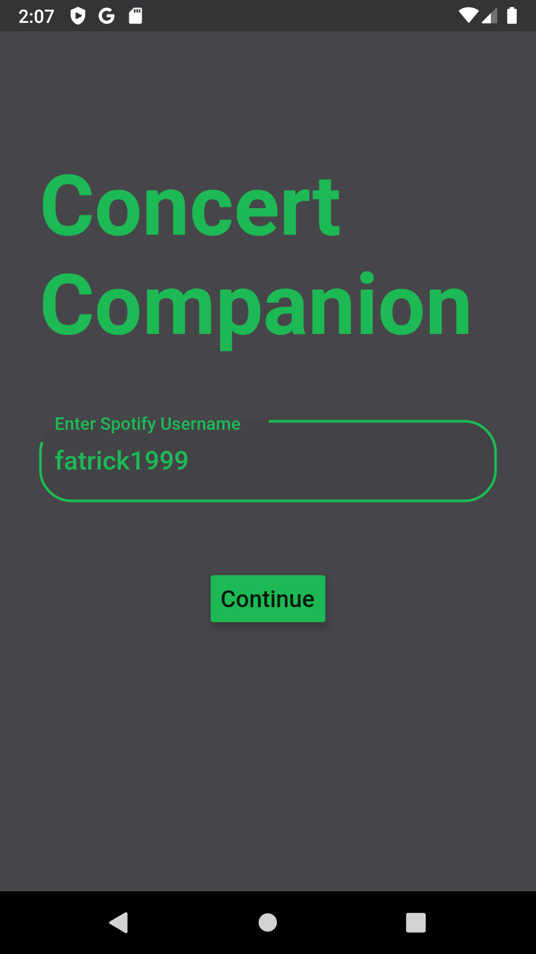 Concert Companion | Devpost