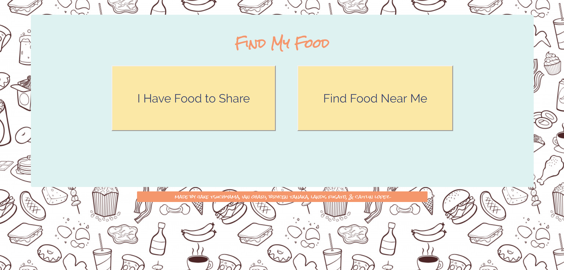 Find My Food | Devpost