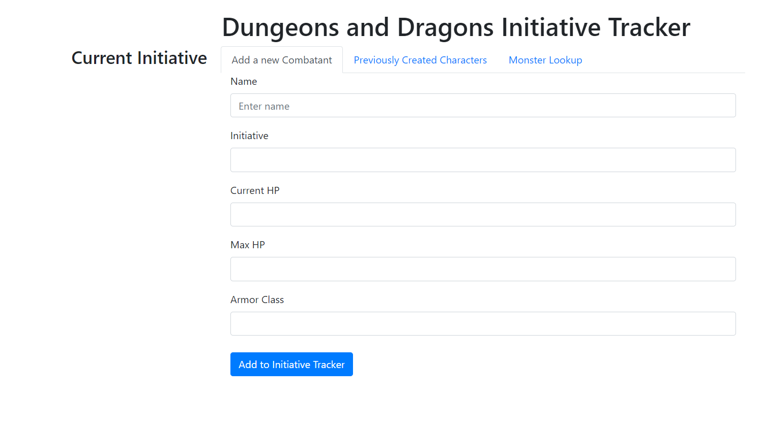 DND Tracker | Devpost