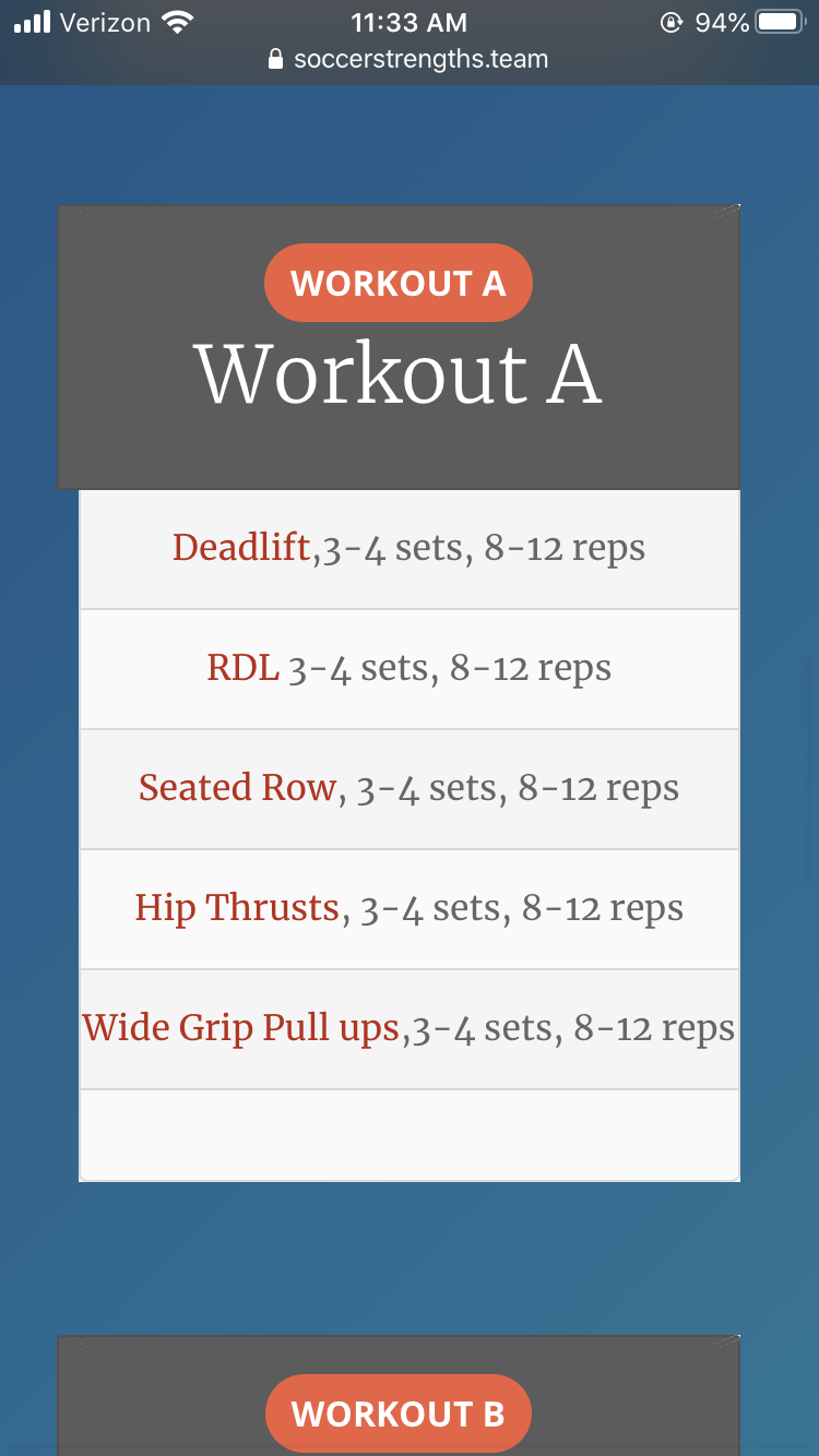soccer-strength-training | Devpost