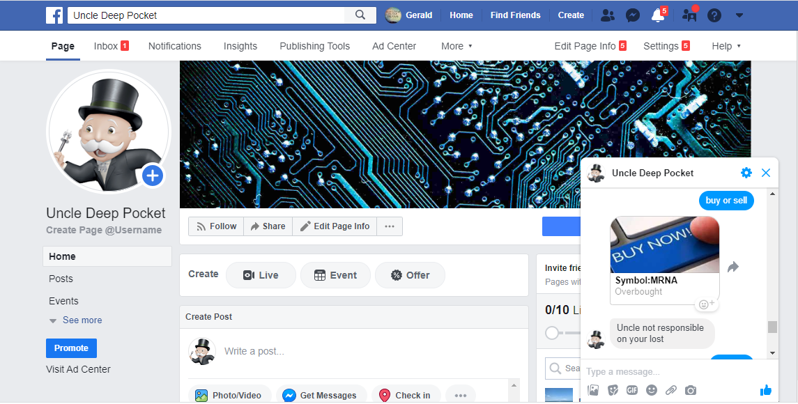 Uncle Deep Pocket | Devpost