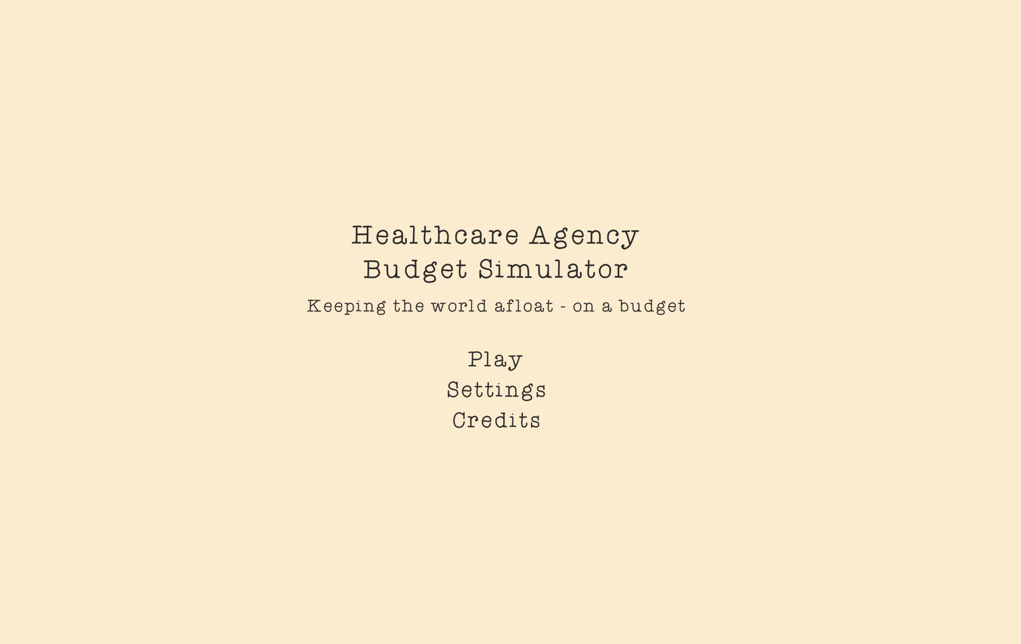 Healthcare Agency Budgeting Simulator | Devpost