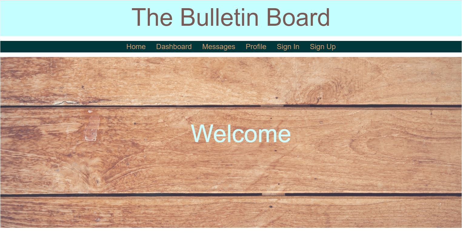 The Bulletin Board | Devpost