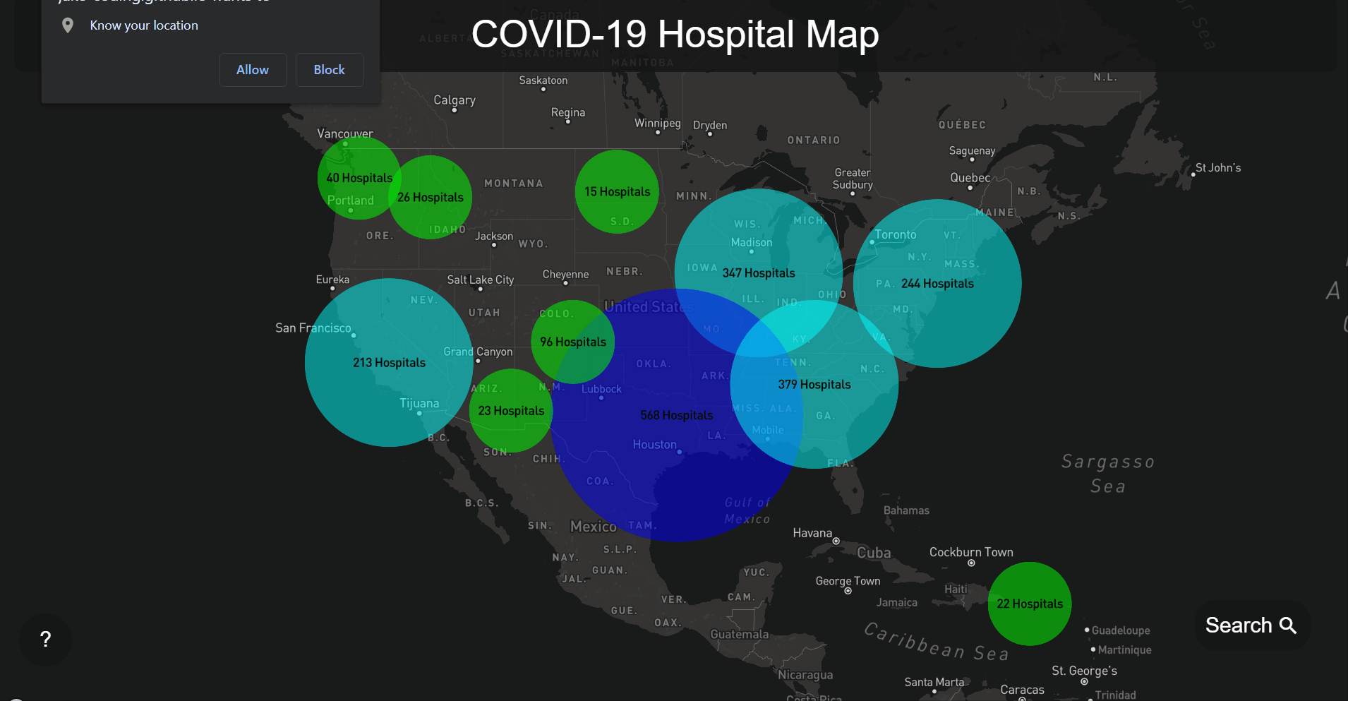 COVID-19 Hospital Map | Devpost
