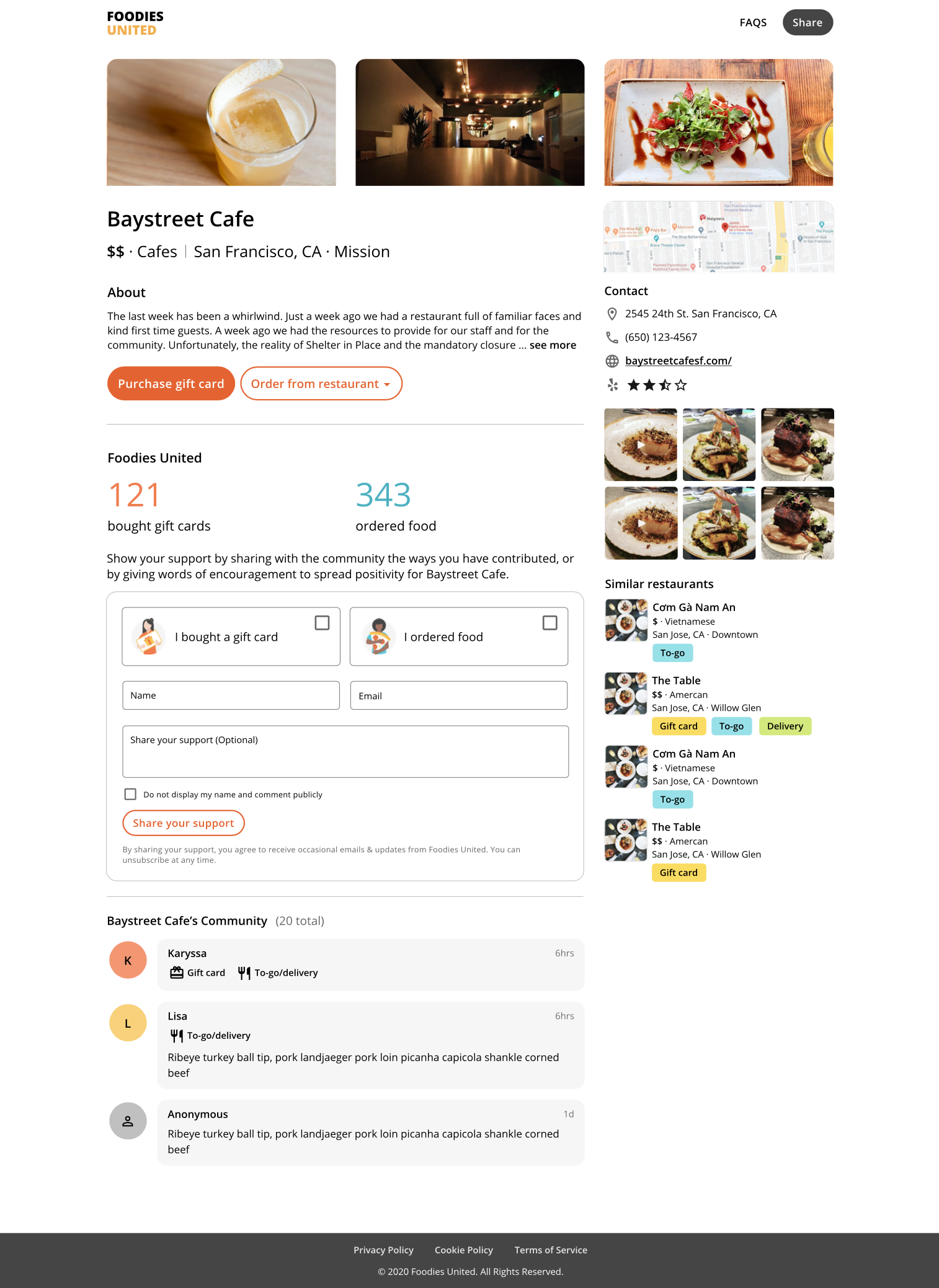 Foodies United | Devpost