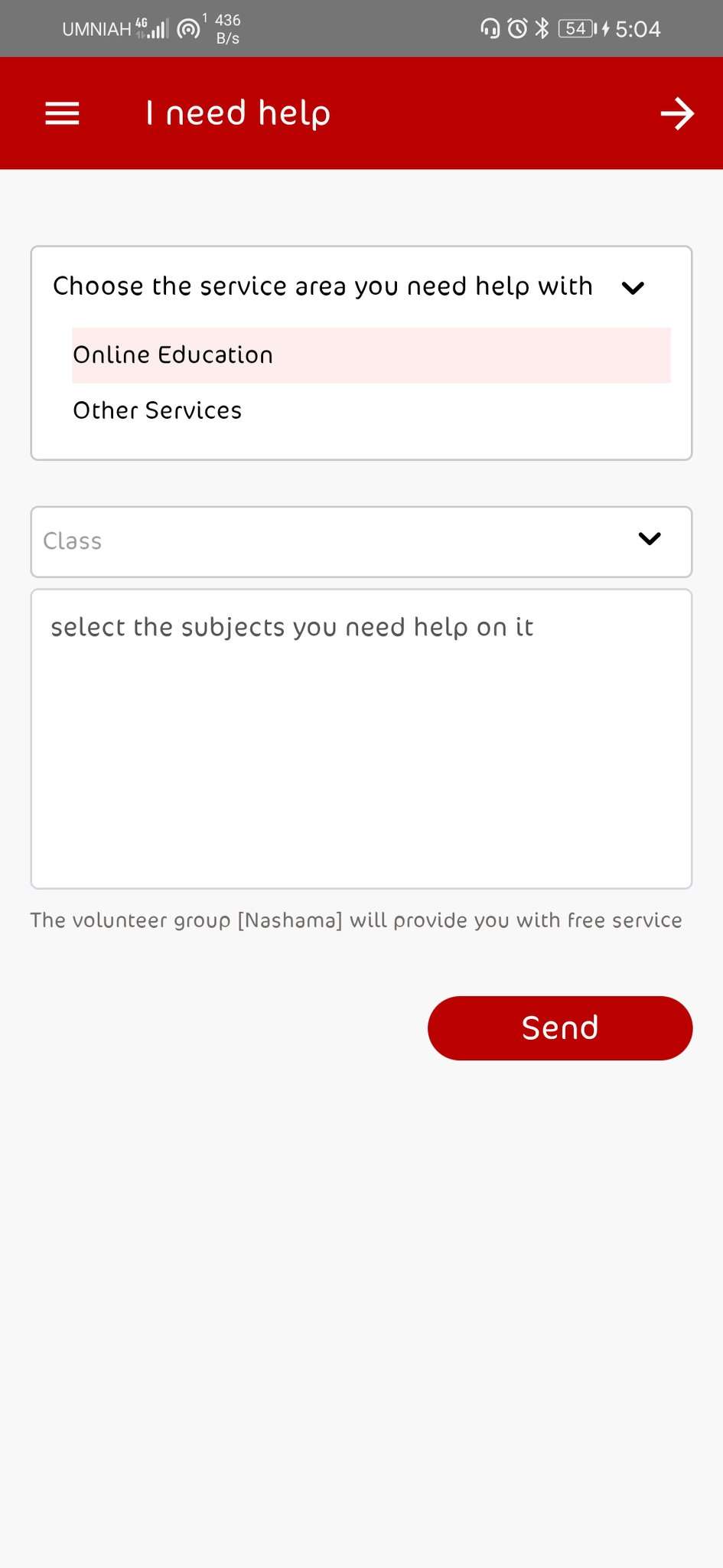 Nashmi service | Devpost