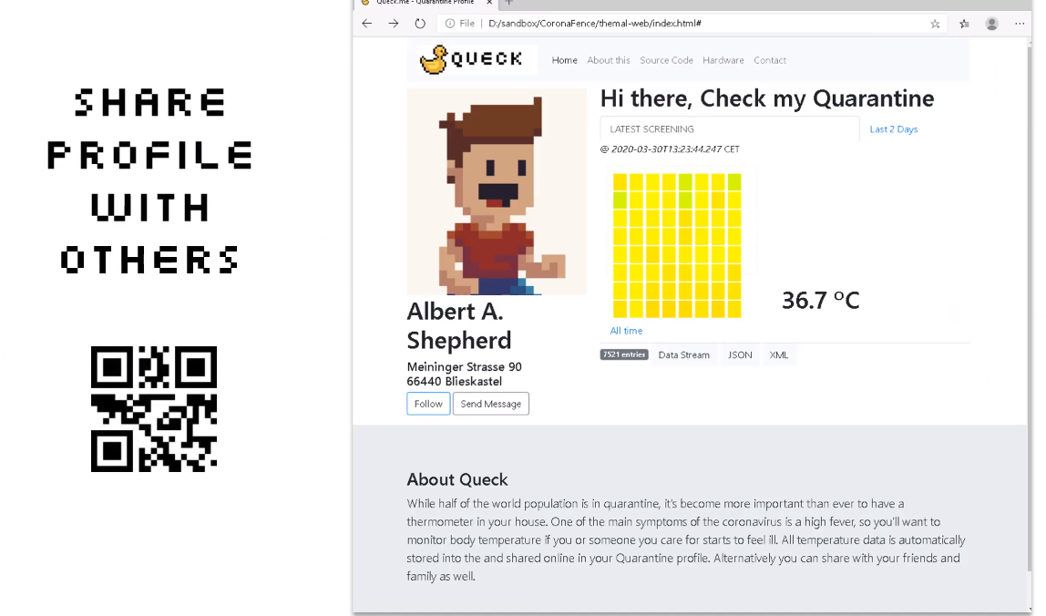 Queck - Quarantine Check | Devpost