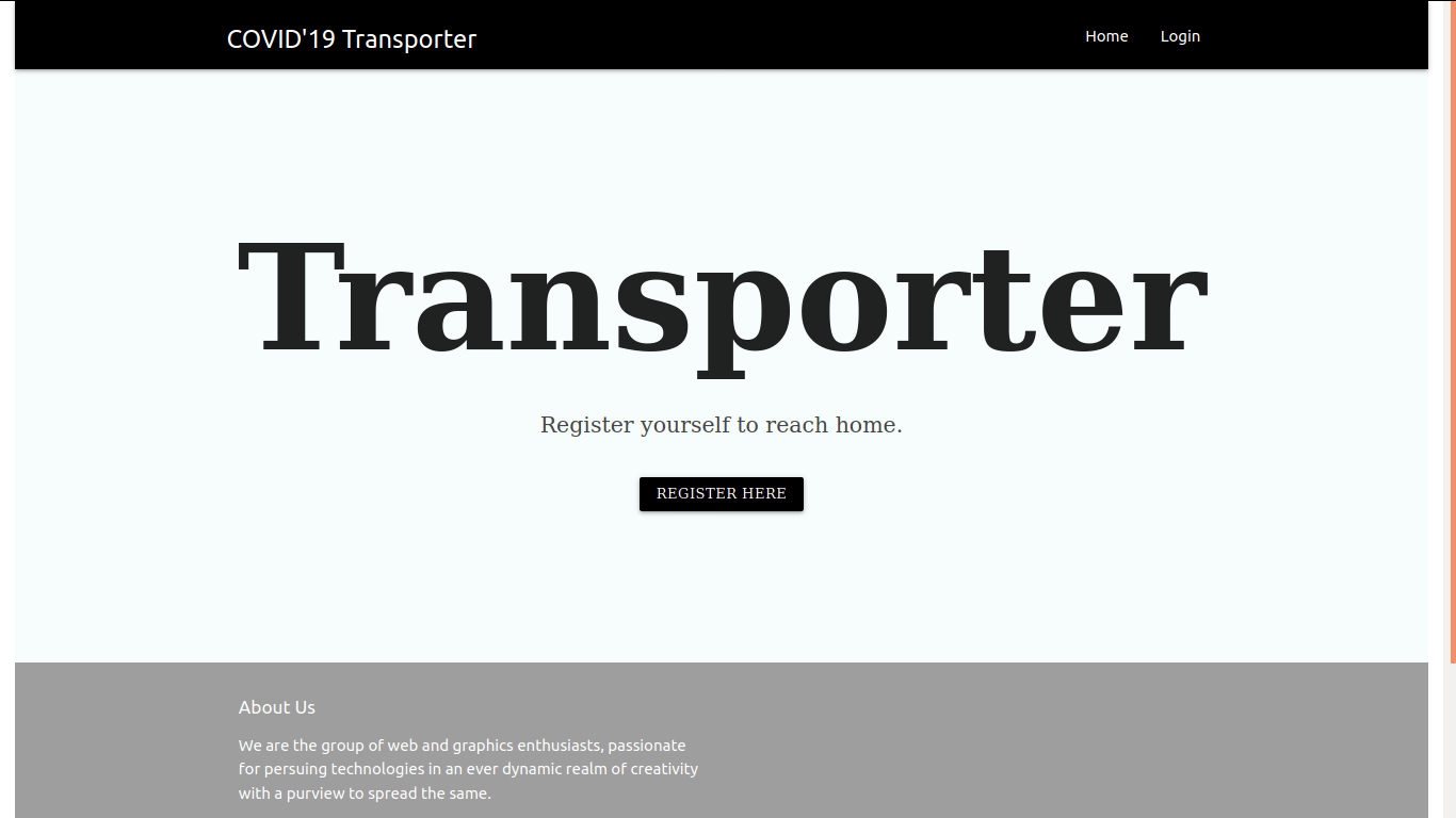 Covid'19 Transporter | Devpost