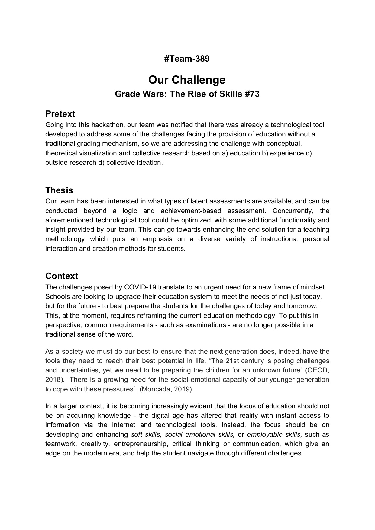 Grade Wars: The Rise of Skills | Devpost