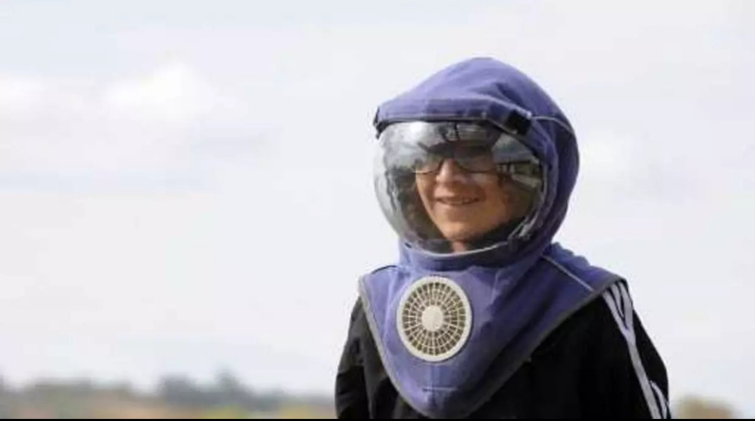 Helmet with filtered air flow (Casco C/flujo aire filtrado) | Devpost