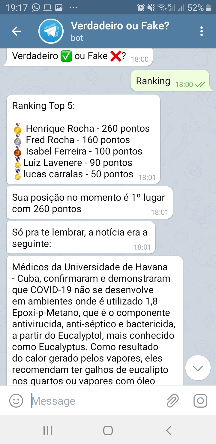 Verdadeiro ou Fake | Devpost