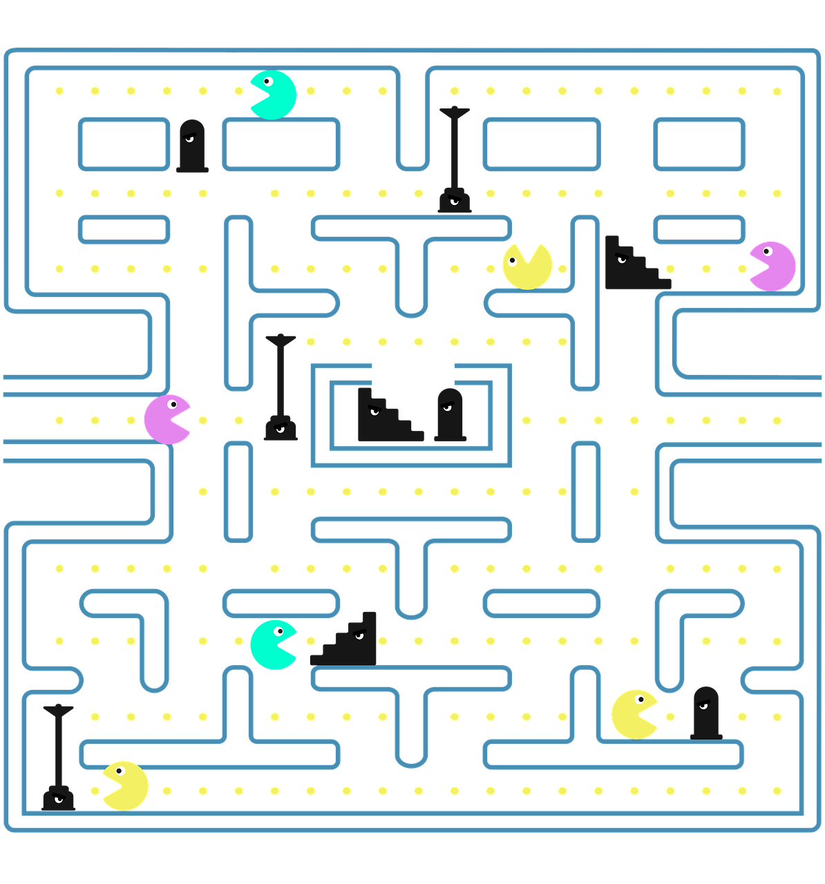 Pac Man Maze Template