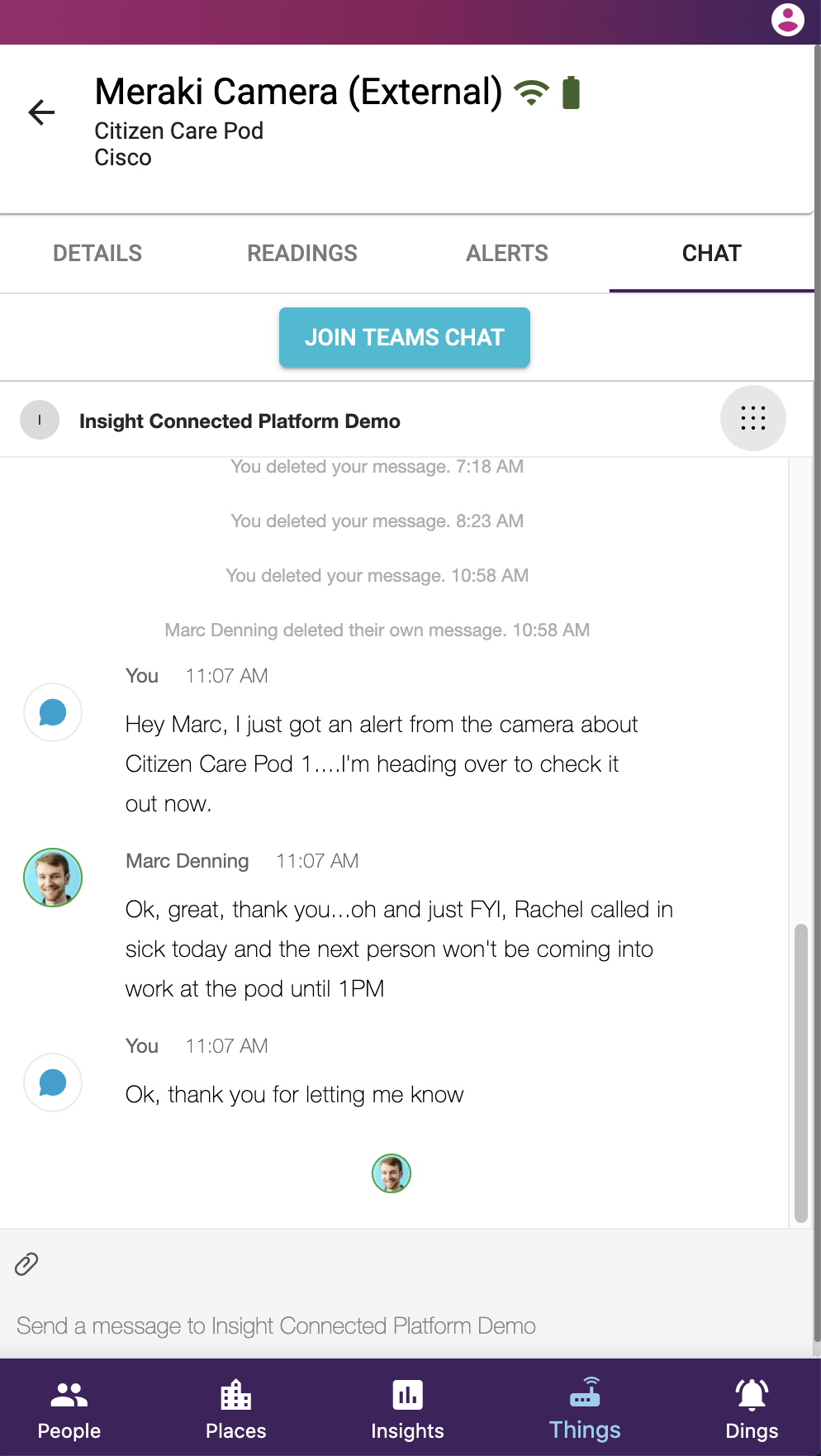 Insight Citizen Care Pod powered by Meraki | Devpost