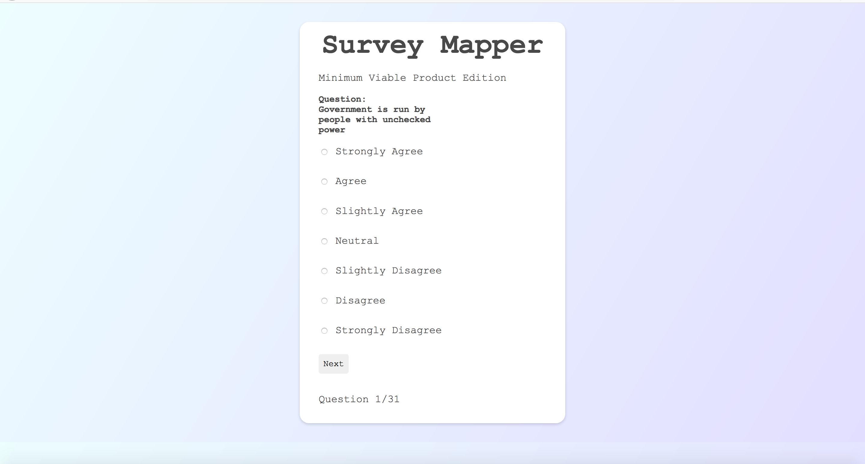 Political Survey | Devpost