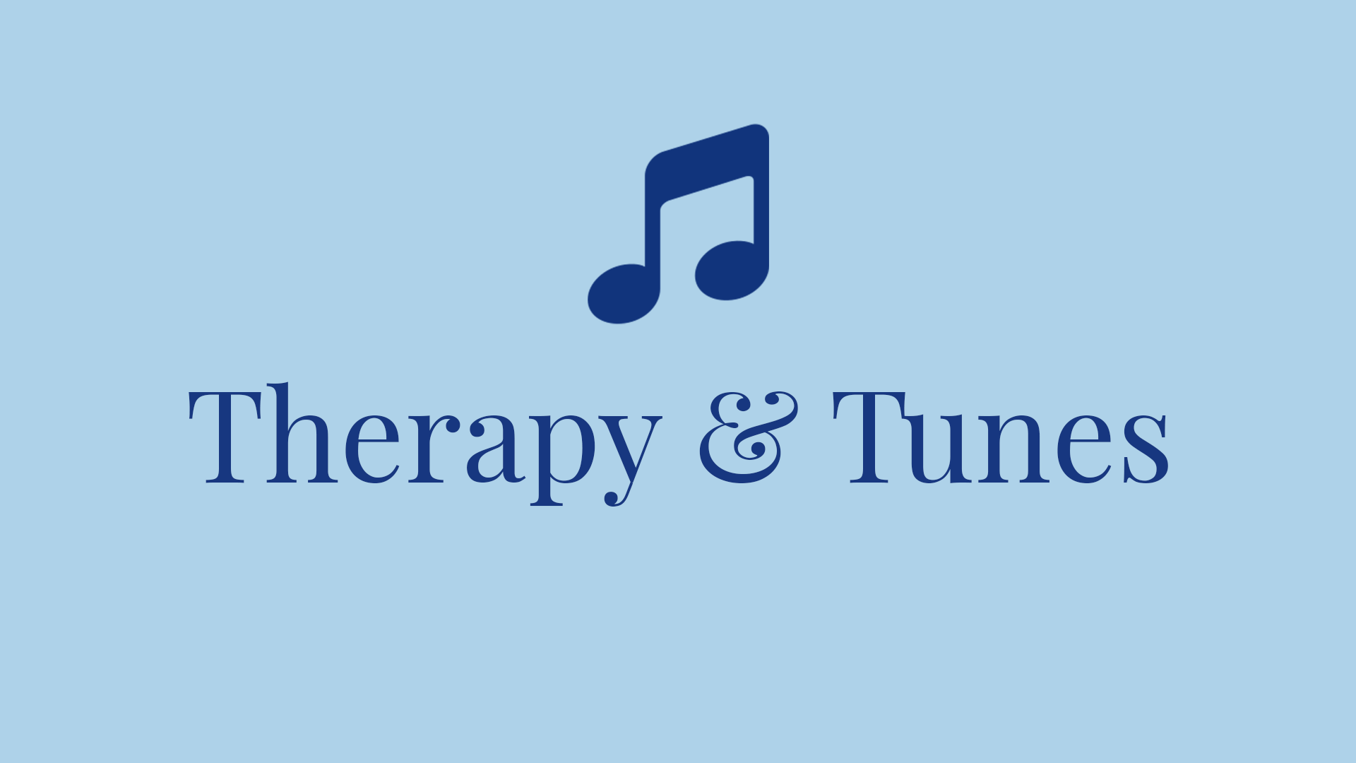 Therapy & Tunes | Devpost