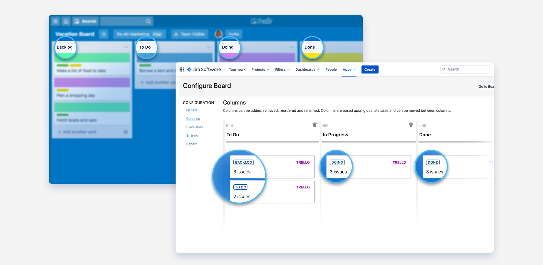 Trello Board Inside Jira Devpost
