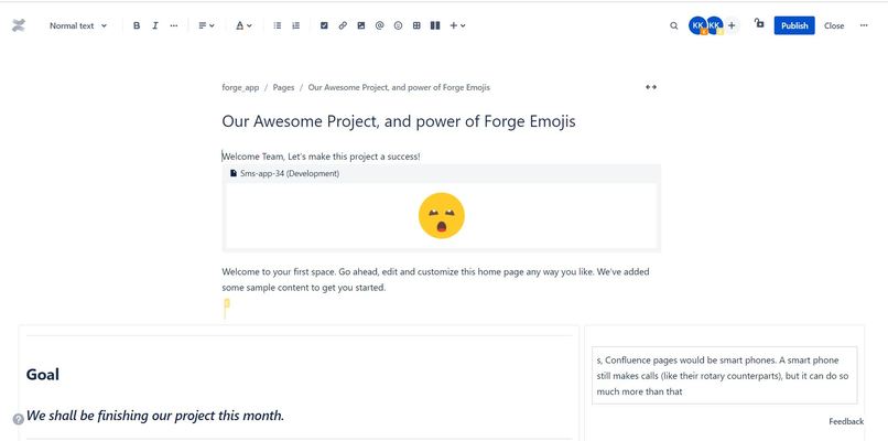 Forge Super Emojis: Emoji classifier of confluence workspace | Devpost